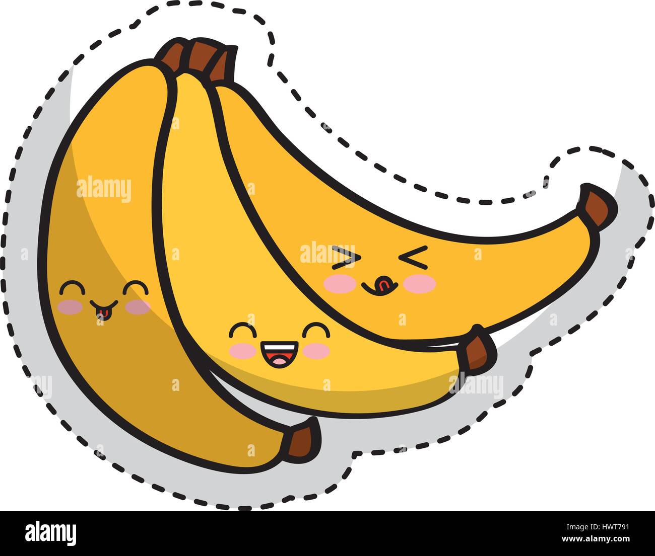 banana fresh fruit comic character Stock Vector Image & Art - Alamy