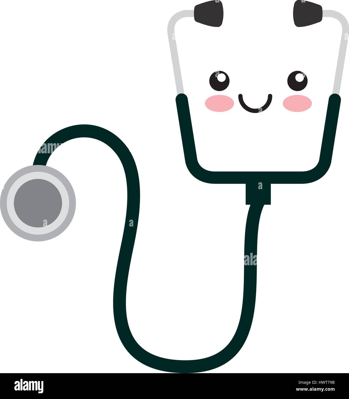 stethoscope medical comic character Stock Vector Image & Art - Alamy