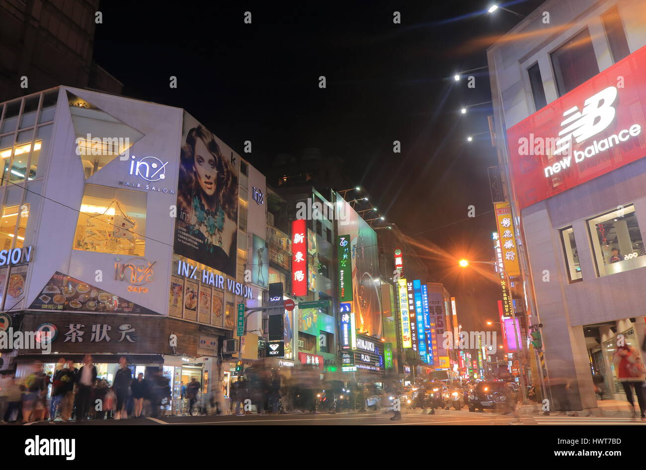 People visit Ximen shopping district in Taipei Taiwan Stock Photo - Alamy