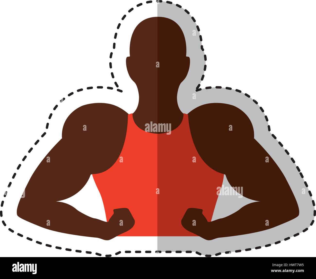 strong man human figure Stock Vector Image & Art - Alamy