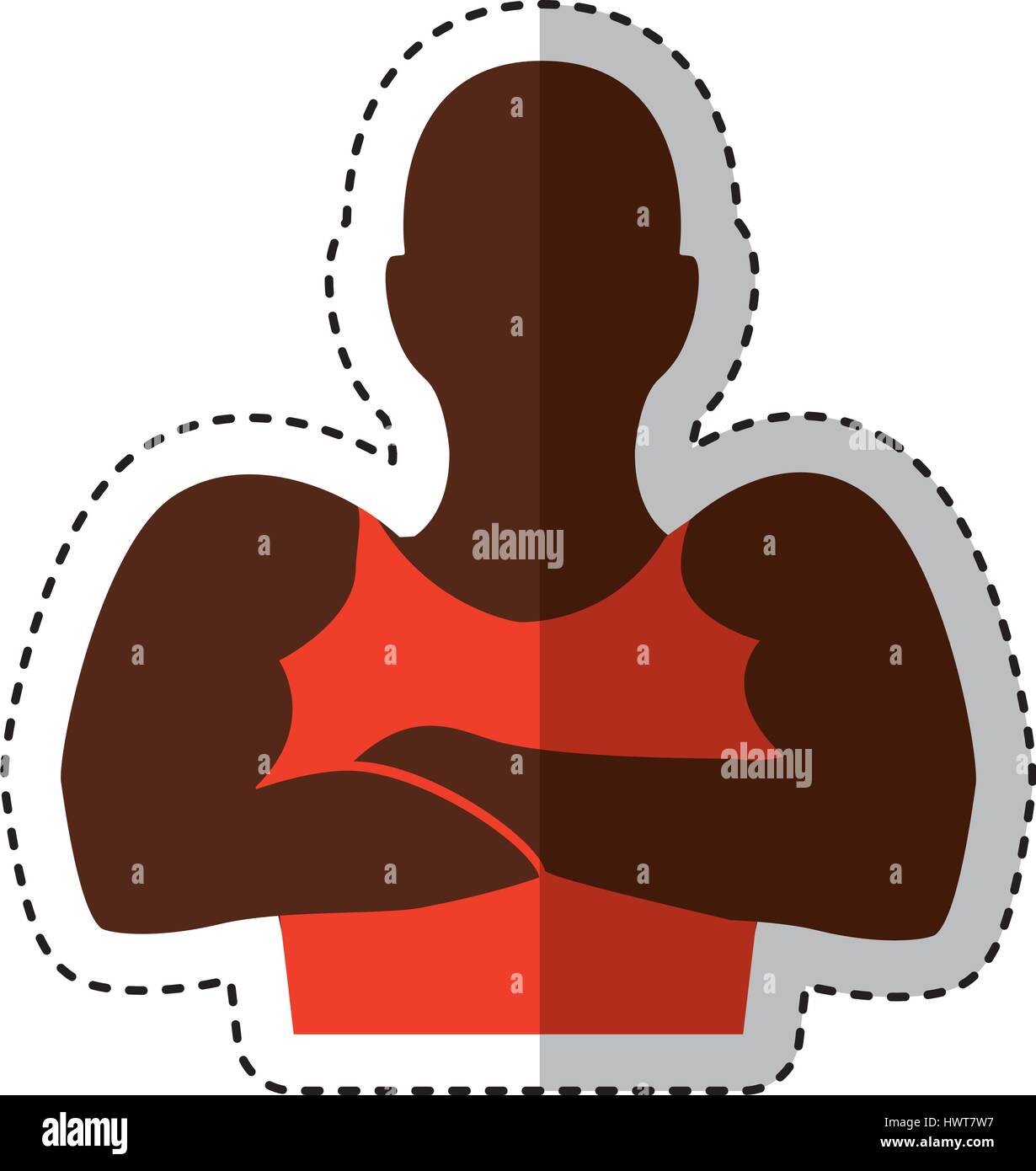 strong man human figure Stock Vector Image & Art - Alamy