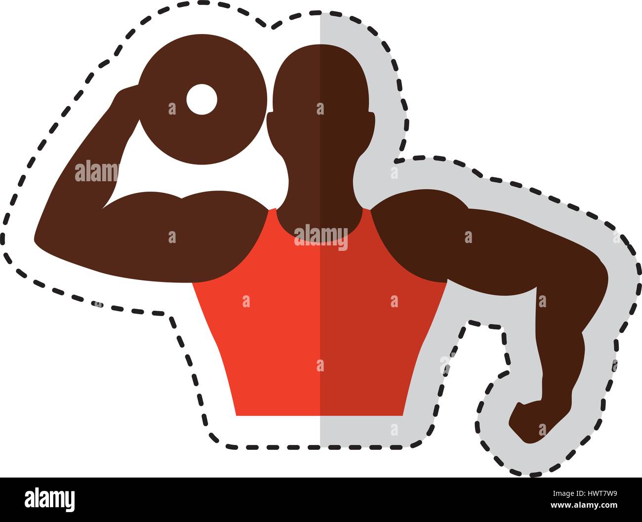 strong man human figure Stock Vector Image & Art - Alamy