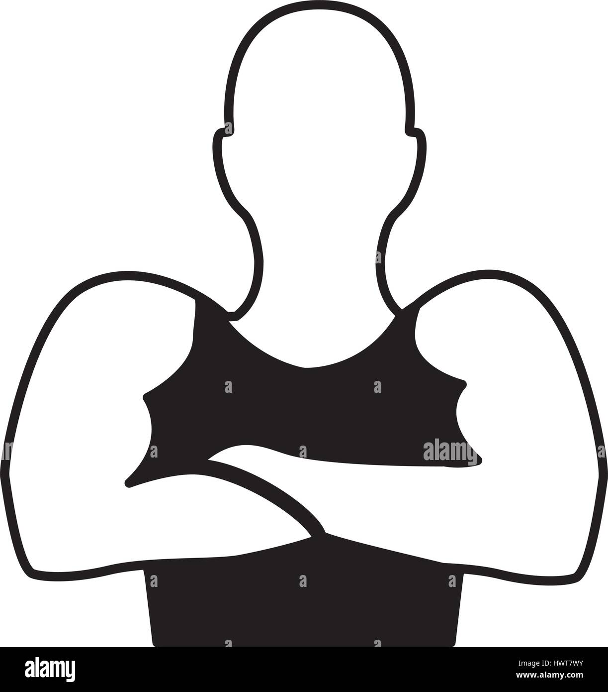 strong man human figure Stock Vector Image & Art - Alamy