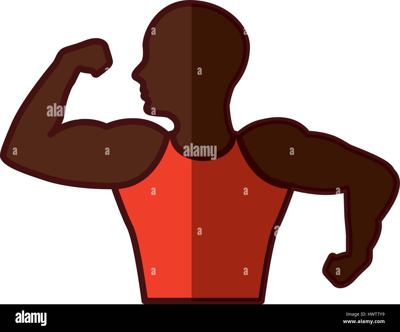 strong man human figure Stock Vector Image & Art - Alamy