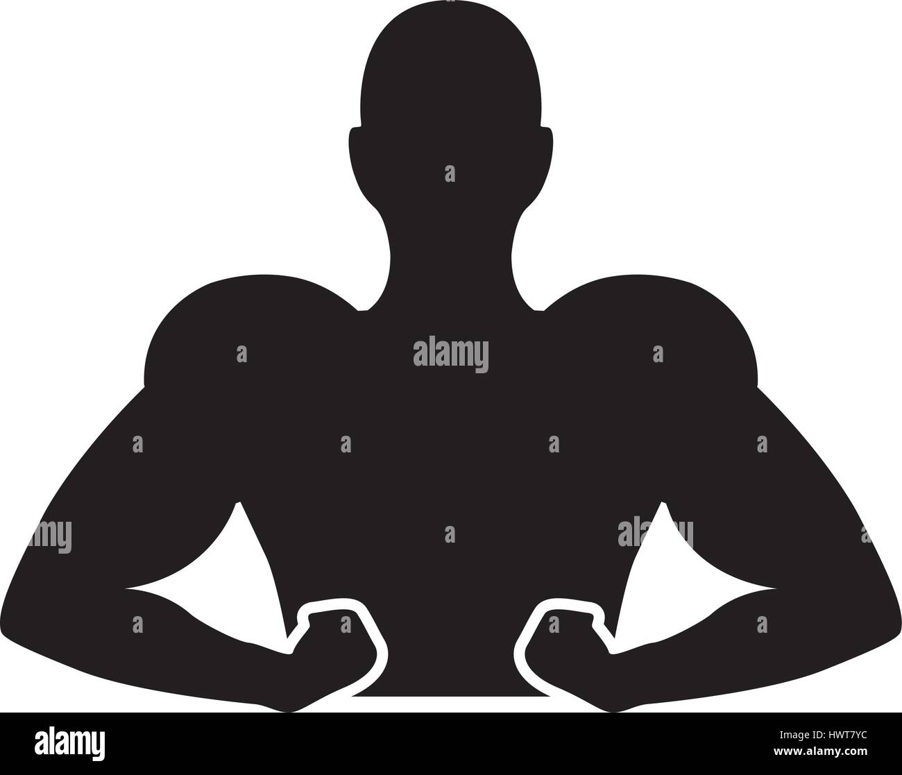 strong man human figure Stock Vector Image & Art - Alamy