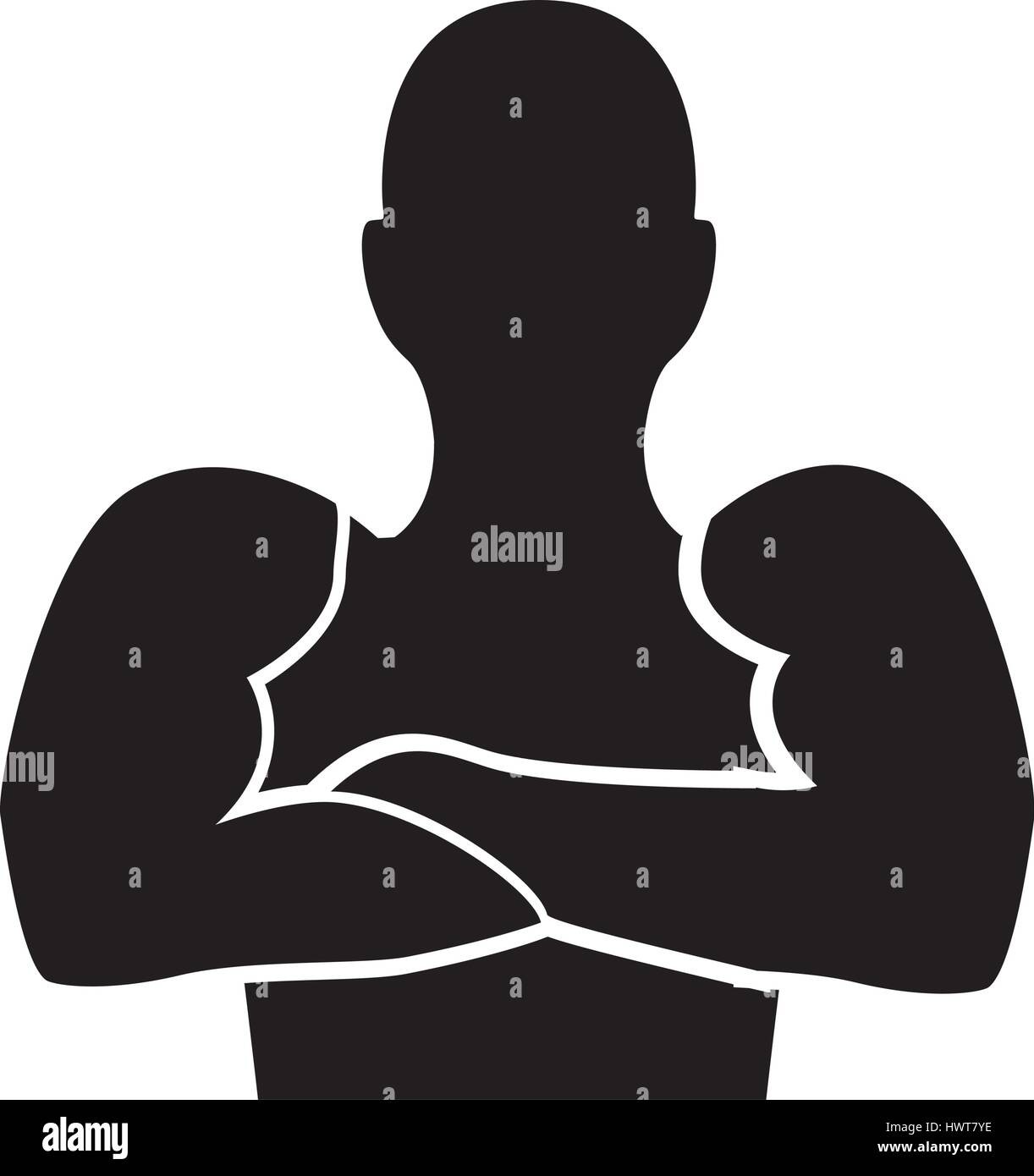 strong man human figure Stock Vector Image & Art - Alamy