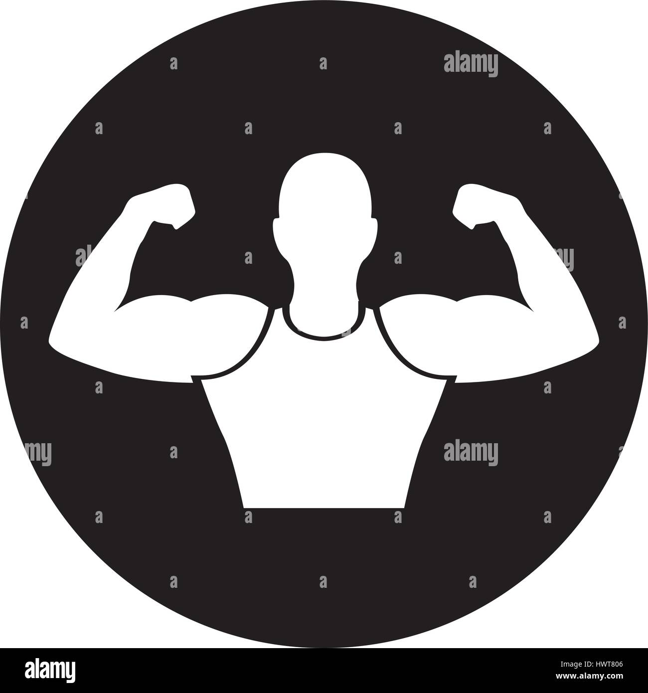 strong man human figure Stock Vector Image & Art - Alamy