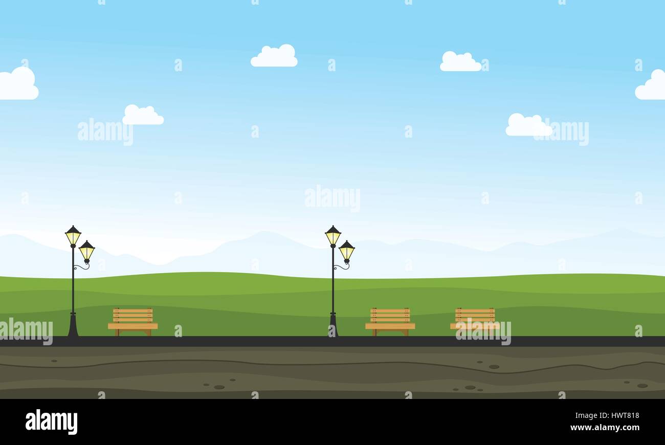 Vector flat of garden for background game Stock Vector Image & Art - Alamy