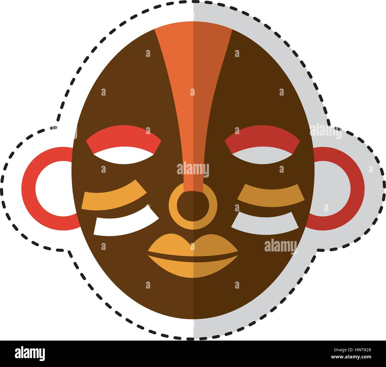 african mask ethnicity icon Stock Vector Image & Art - Alamy
