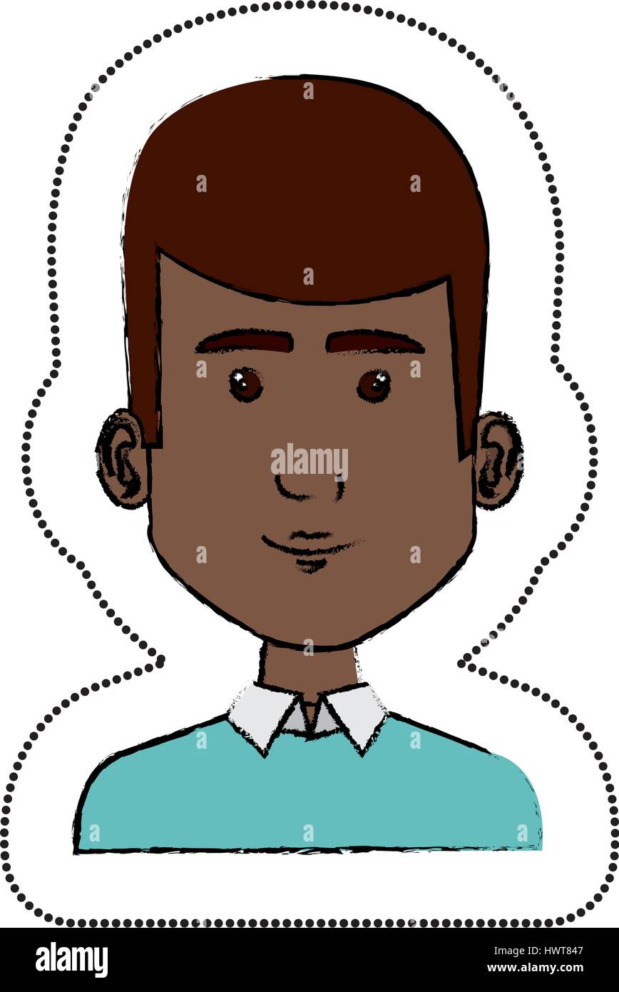 young man avatar character vector illustration design Stock Vector ...