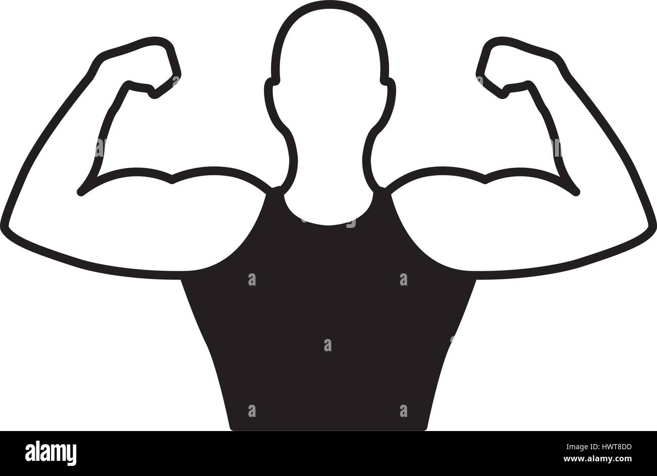 strong man human figure Stock Vector Image & Art - Alamy
