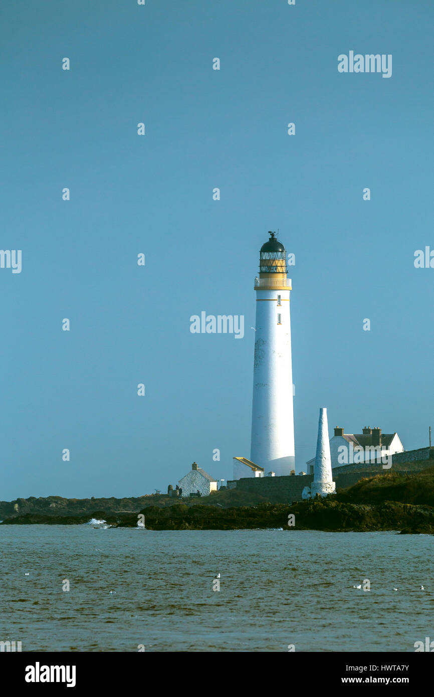 MONTROSE Scurdie Ness LIGHTHOUSE Angus East coast Scotland Stock Photo ...