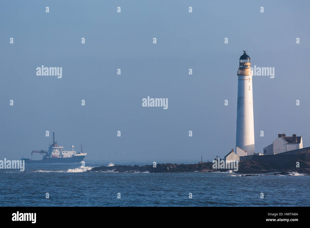 Angus rock lighthouse hi-res stock photography and images - Alamy