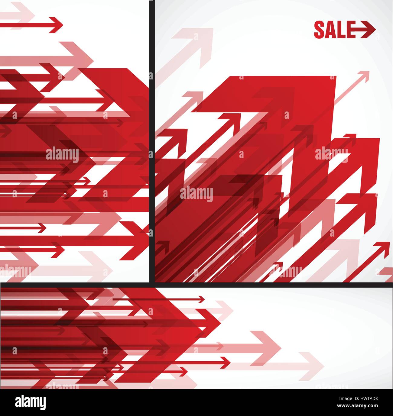 Three abstract red arrows background wallpapers Stock Vector Image & Art - Alamy