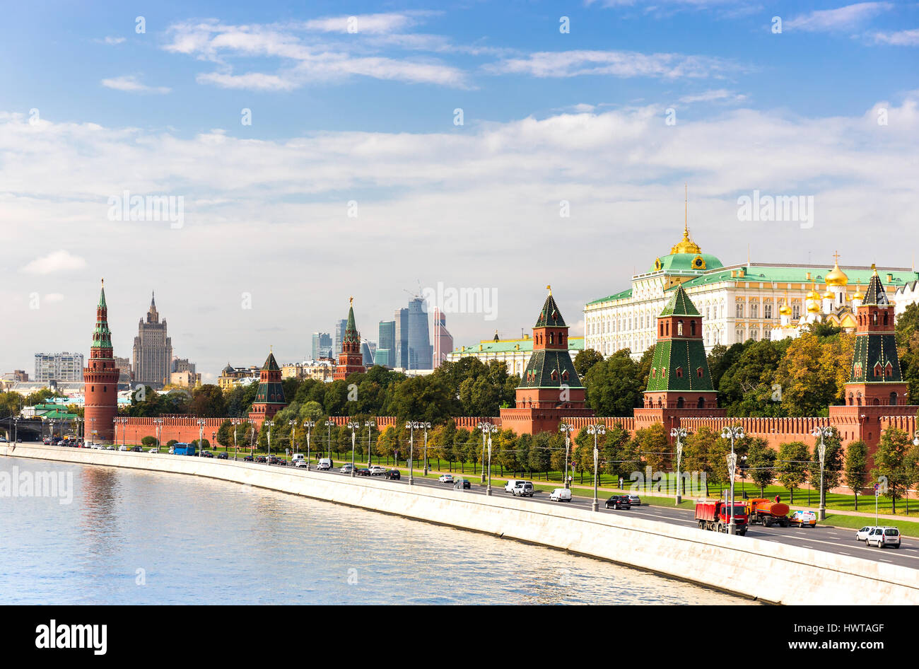Panoramic view of the Kremlin in Moscow Stock Photo - Alamy