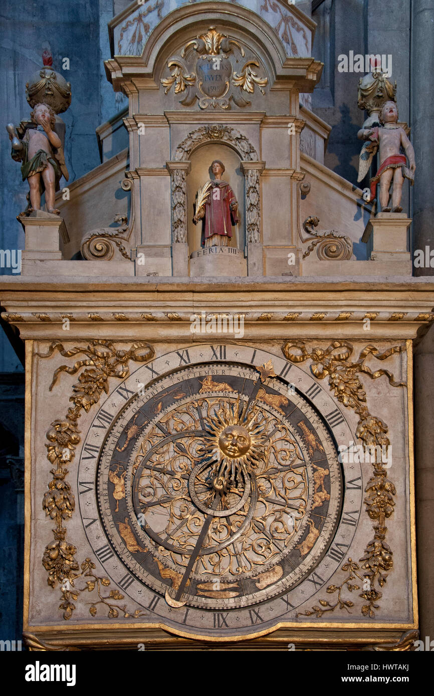 astronomical clock in the church of saint jean in lyon Stock Photo - Alamy