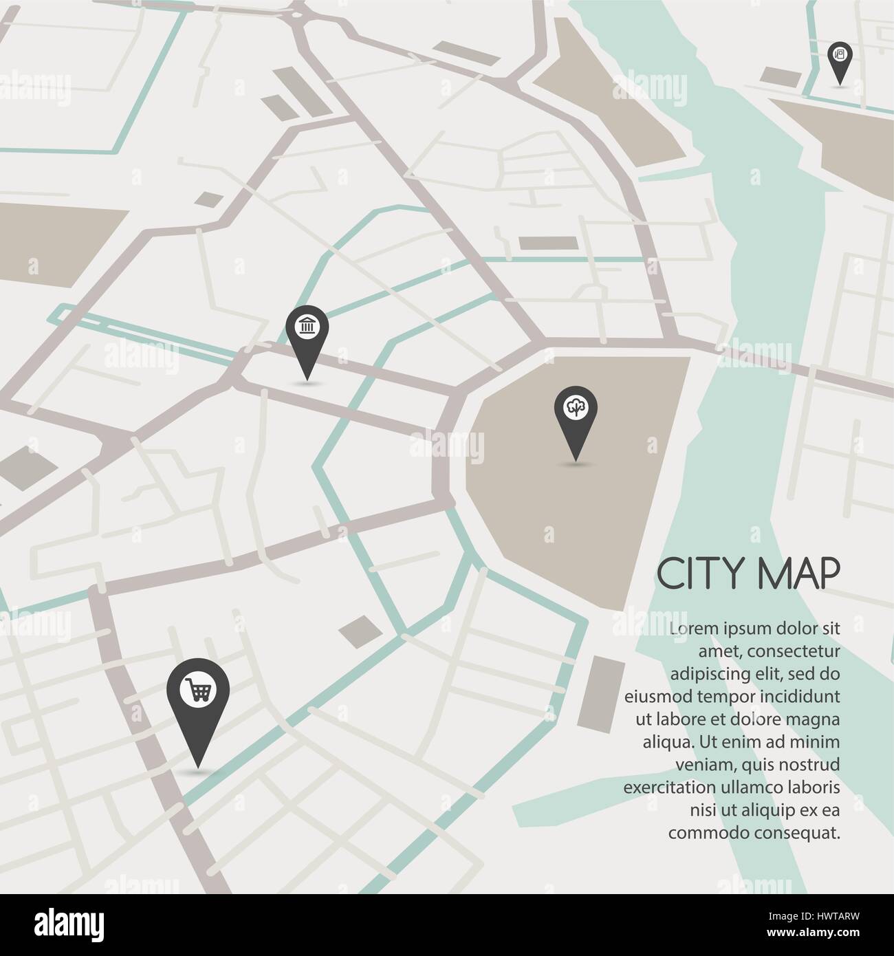 Vector city map Stock Vector Image & Art - Alamy