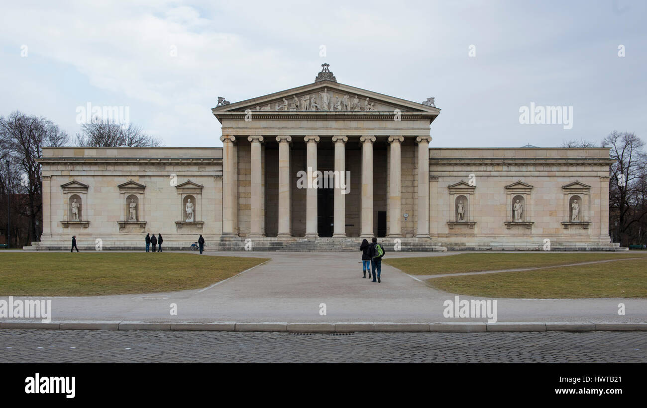 Neoclassical museum of Roman and Greek Antiquities in Konigsplatz ...