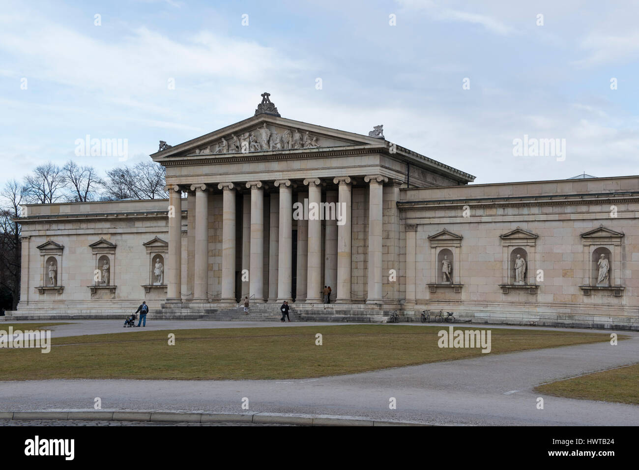 Neoclassical museum of Roman and Greek Antiquities in Konigsplatz ...