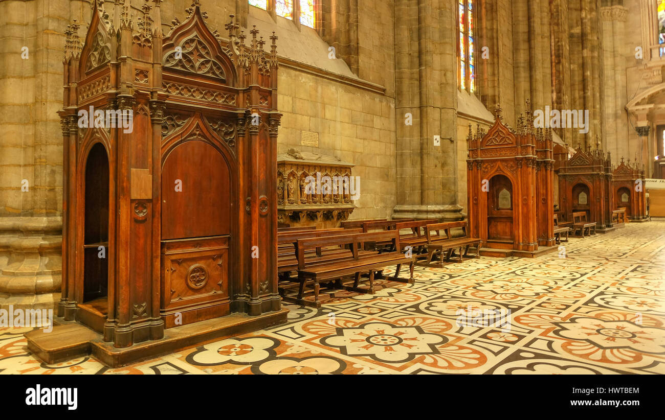 Catholic priest confession hi-res stock photography and images - Alamy