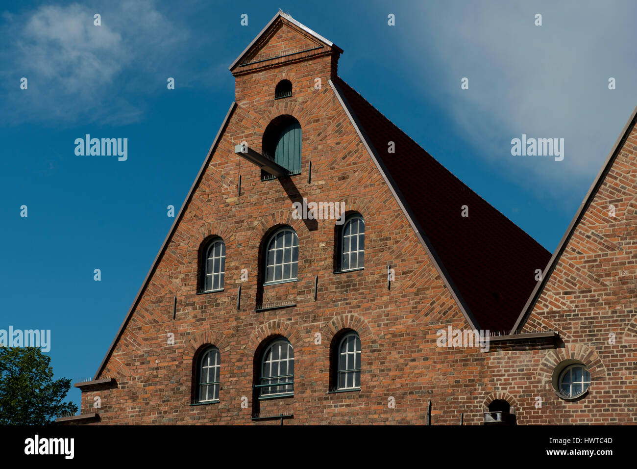 The ancient buildings of the salt warehouse in the center of the ...