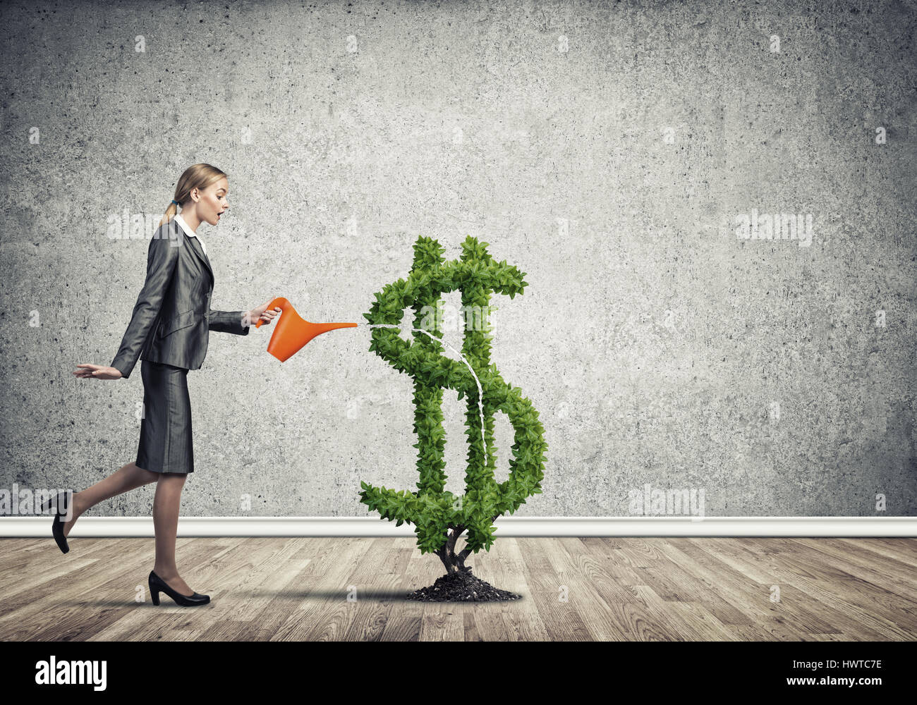 Make your money grow Stock Photo - Alamy