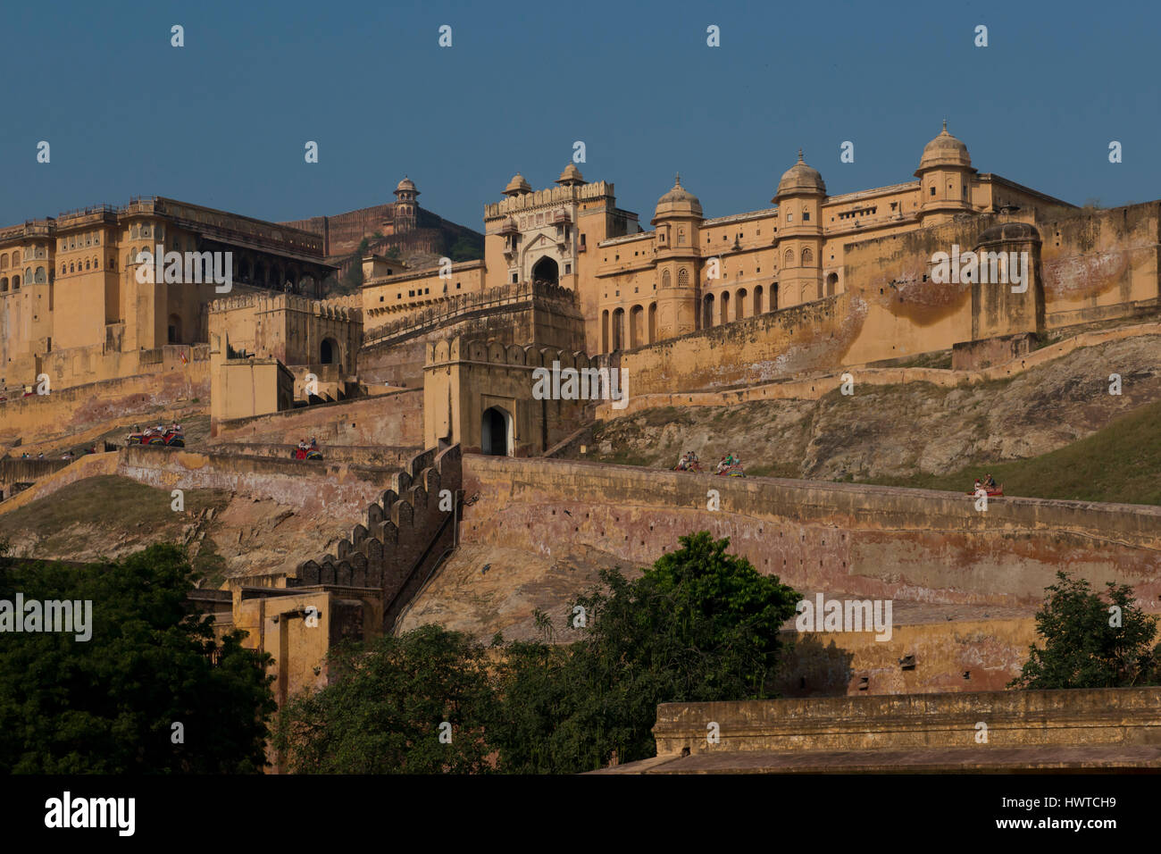The Amber Fort, magnificent fortified palace near Jaipur, Rajasthan ...
