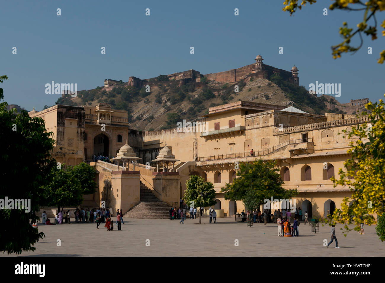 The Amber Fort, magnificent fortified palace near Jaipur, Rajasthan ...