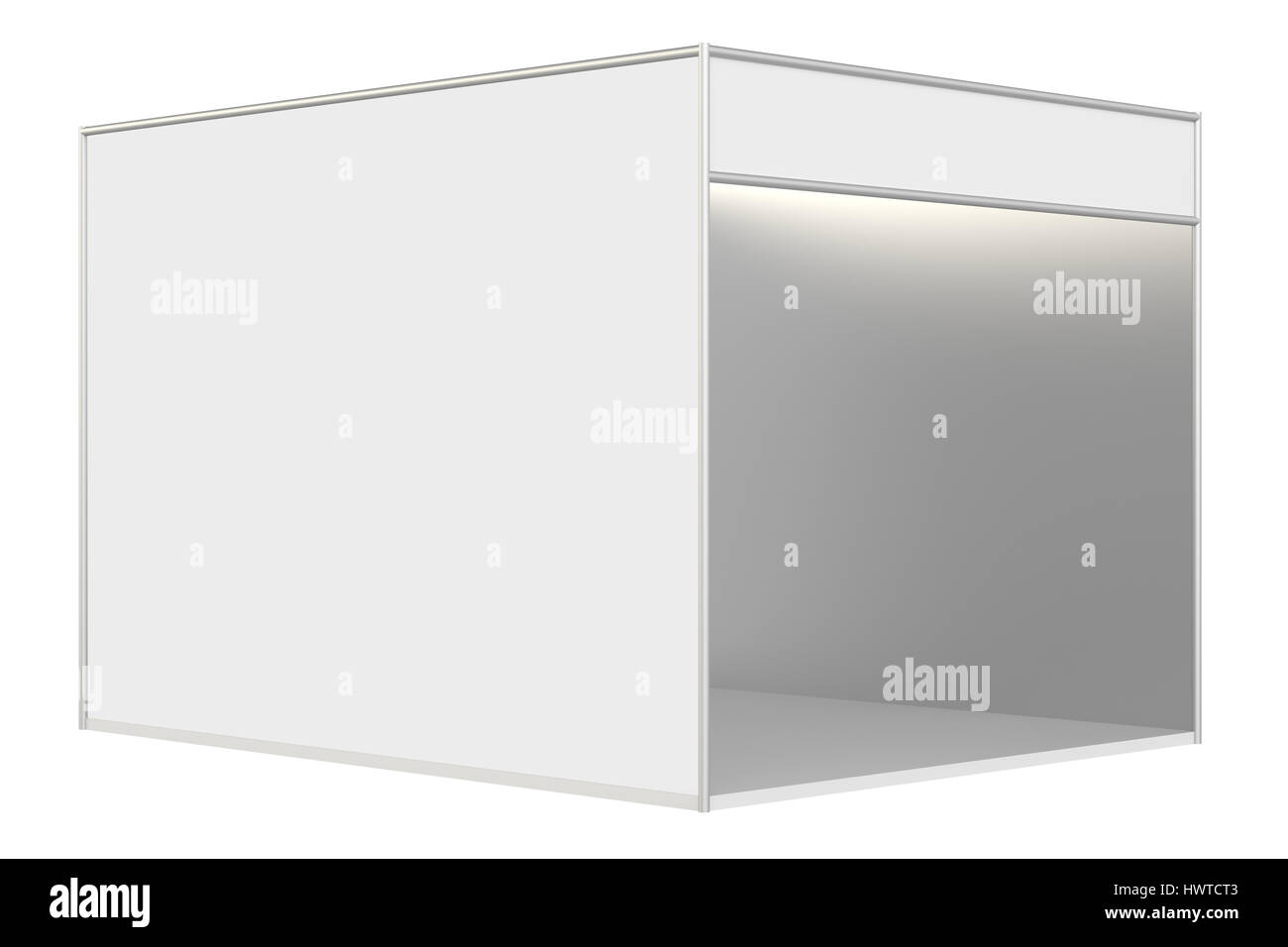 Trade show booth. 3d rendering isolated on white background Stock Photo ...
