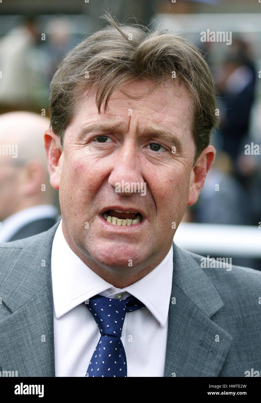 DAVID SIMCOCK RACEHORSE TRAINER RACEHORSE TRAINER YORK RACECOURSE YORK ...