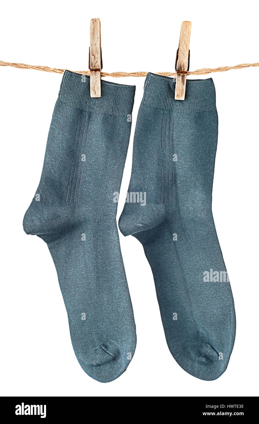 Blue socks hi-res stock photography and images - Alamy