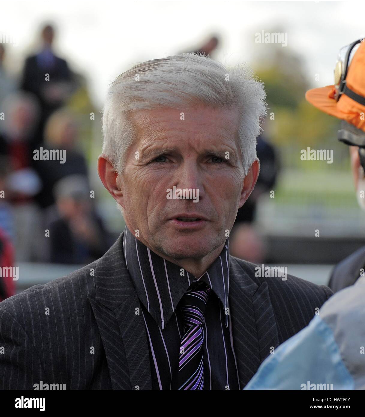 DEREK SHAW TRAINER YORK RACECOURSE YORK ENGLAND 07 October 2011 Stock ...