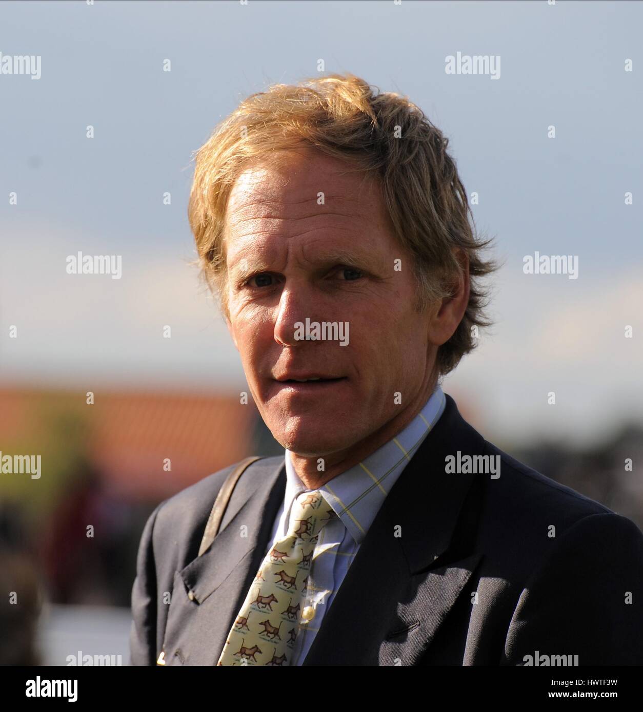 MICHAEL BELL RACE HORSE TRAINER NEWMARKET RACECOURSE NEWMARKET ENGLAND ...