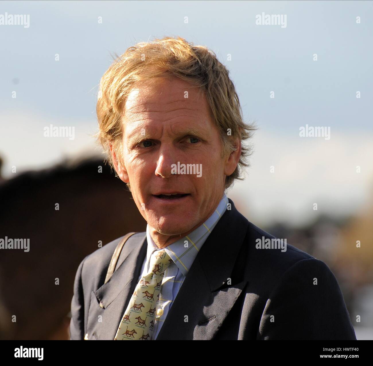 MICHAEL BELL RACE HORSE TRAINER NEWMARKET RACECOURSE NEWMARKET ENGLAND ...