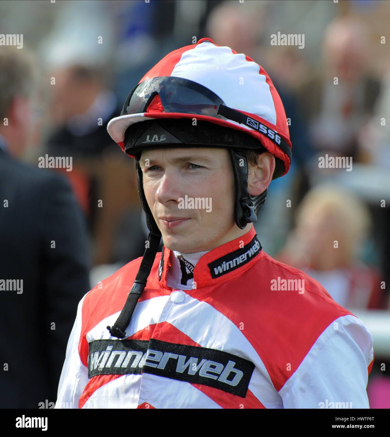 JAMIE SPENCER JOCKEY DONCASTER RACECOURSE DONCASTER ENGLAND 10 ...