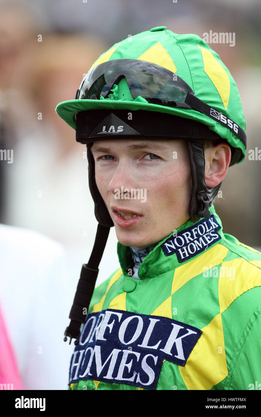 JAMIE SPENCER JOCKEY YORK RACECORSE YORK ENGLAND 14 May 2008 Stock ...