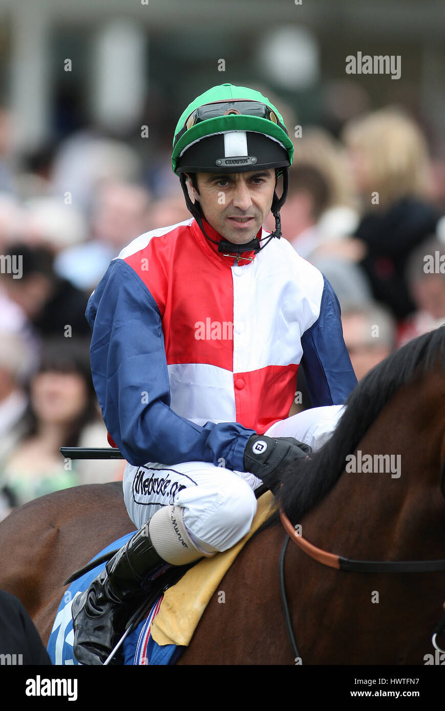 ALAN MUNRO JOCKEY YORK RACECORSE YORK ENGLAND 14 May 2008 Stock Photo ...