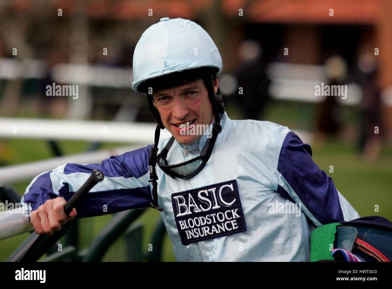 RICHARD HUGHES JOCKEY ROWLEY MILE COURSE NEWMARKET ENGLAND 18 April ...