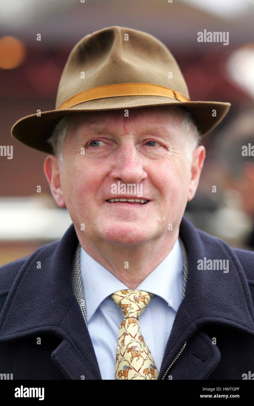 MARTIN PIPE RACE HORSE TRAINER CHELTENHAM RACECOURSE CHELTENHAM ENGLAND ...