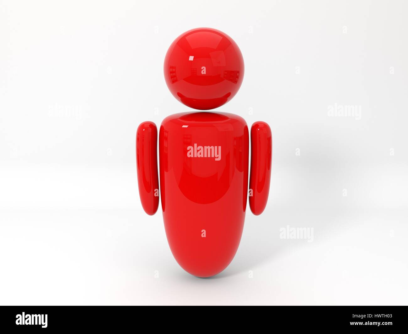 3d illustration of symbolic human figure. suitable for business ...