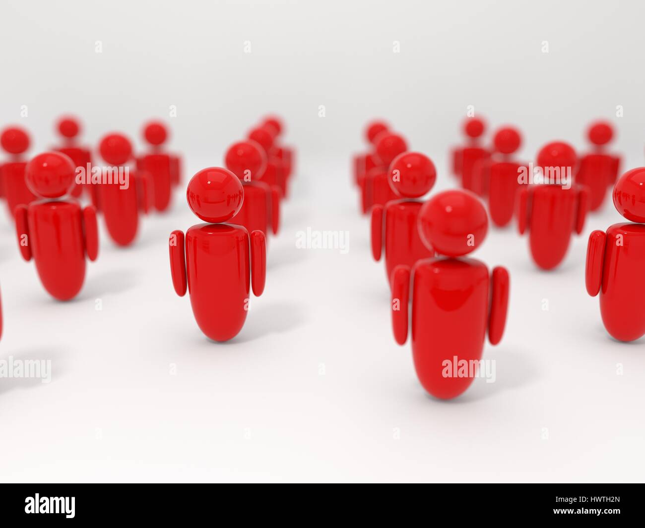 3d illustration of symbolic human figures. suitable for business ...