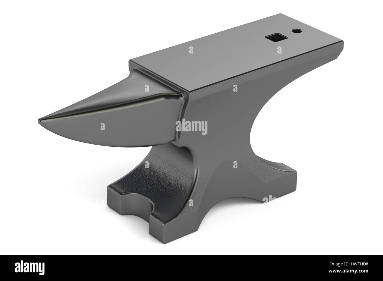 anvil, 3D rendering isolated on white background Stock Photo - Alamy