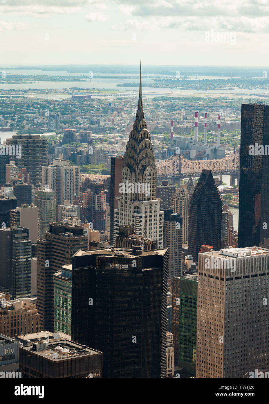 Aerial view of the chrysler building hi-res stock photography and ...
