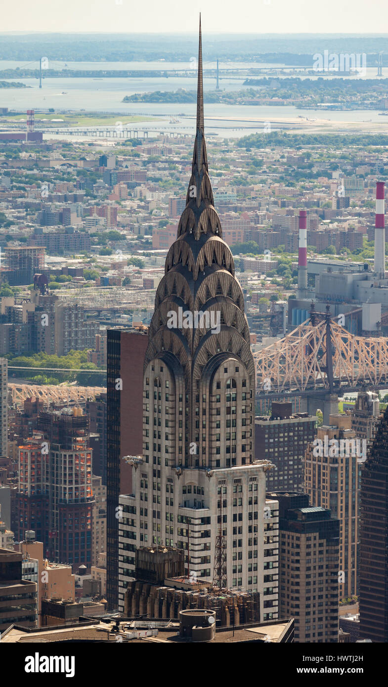 Aerial view of the chrysler building hi-res stock photography and ...