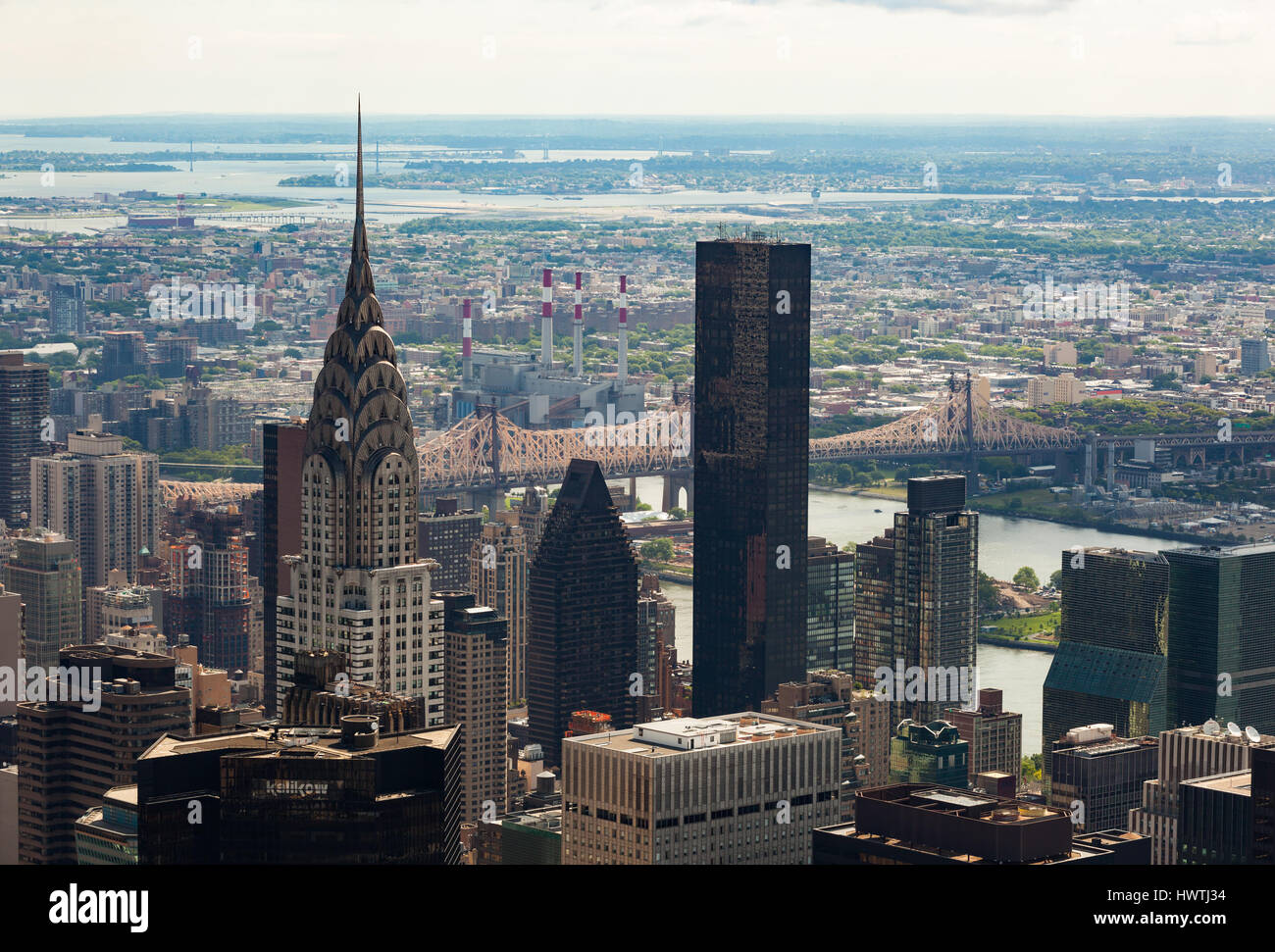 Aerial view of the chrysler building hi-res stock photography and ...