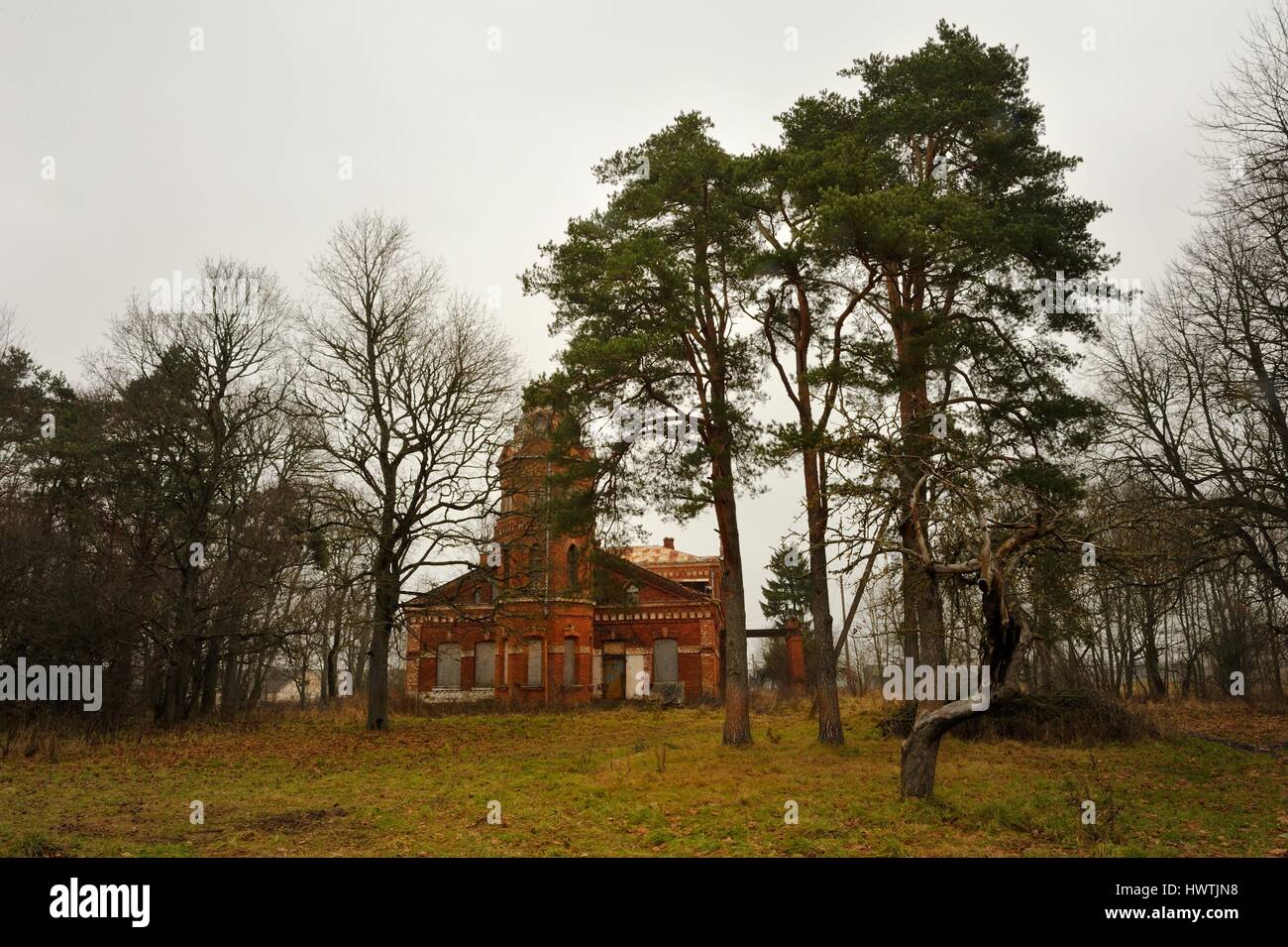 Paliesiaus dvaras.Manorialism in Lithuania Stock Photo - Alamy