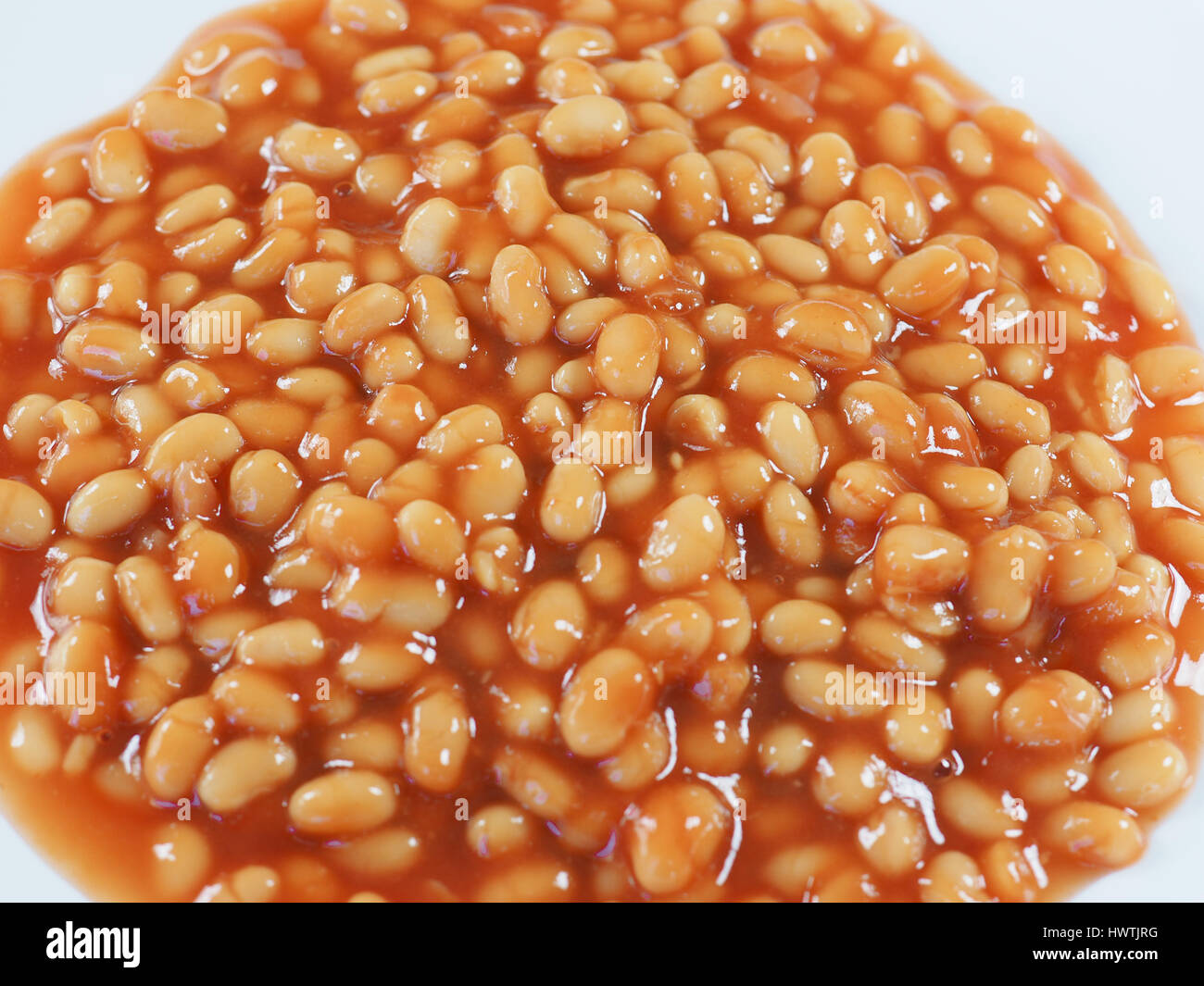 baked beans food in a tomato sauce Stock Photo - Alamy