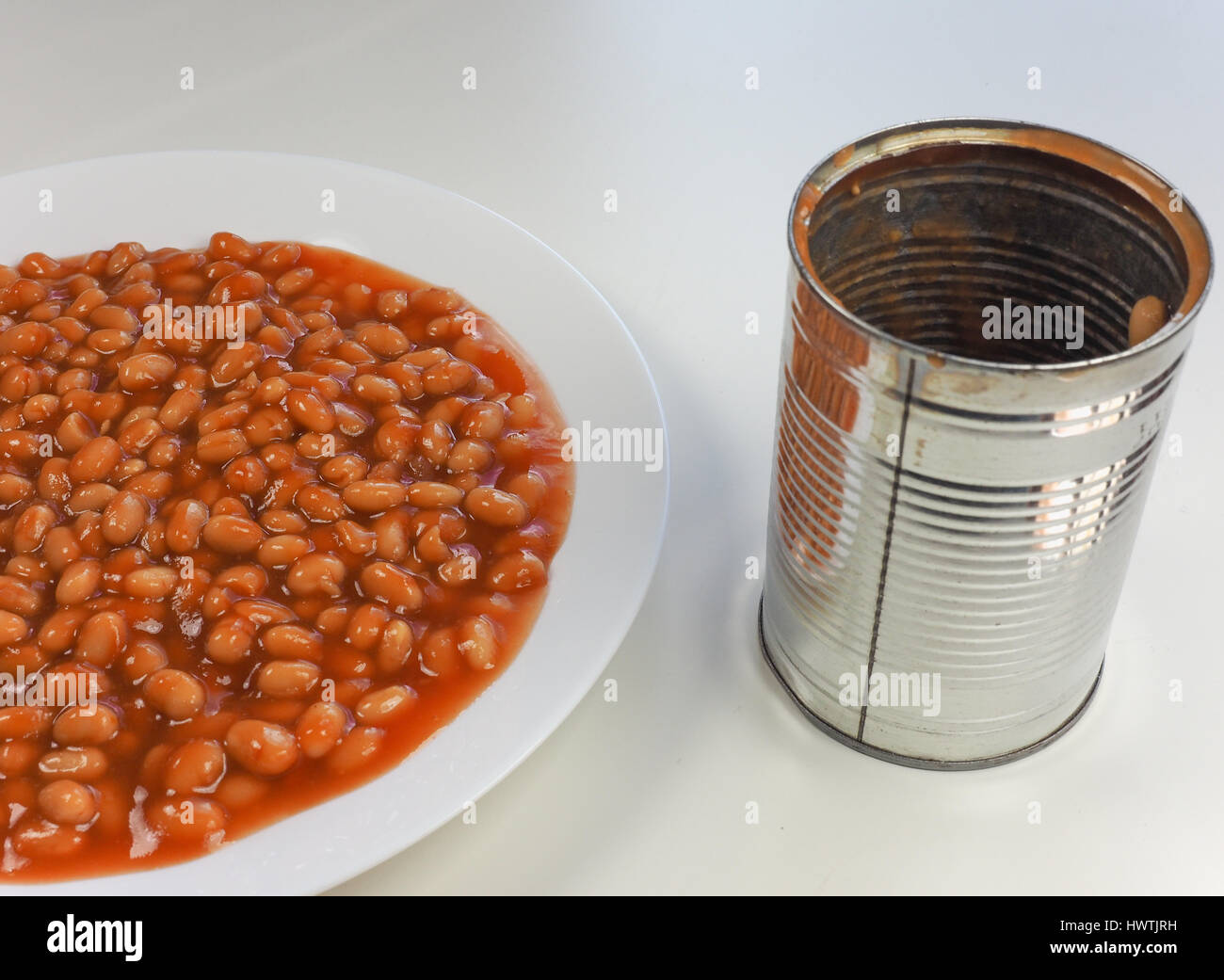 baked beans food in a tomato sauce Stock Photo - Alamy