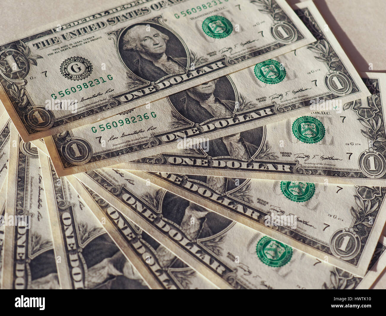 Dollar (USD) banknotes, currency of United States (USA Stock Photo - Alamy