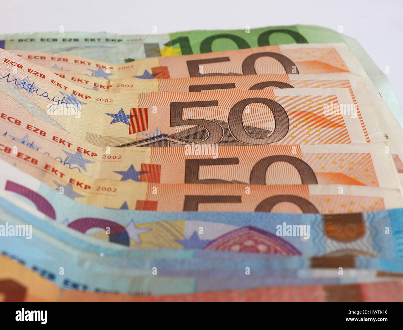 Euro (EUR) banknotes, currency of European Union (EU Stock Photo - Alamy